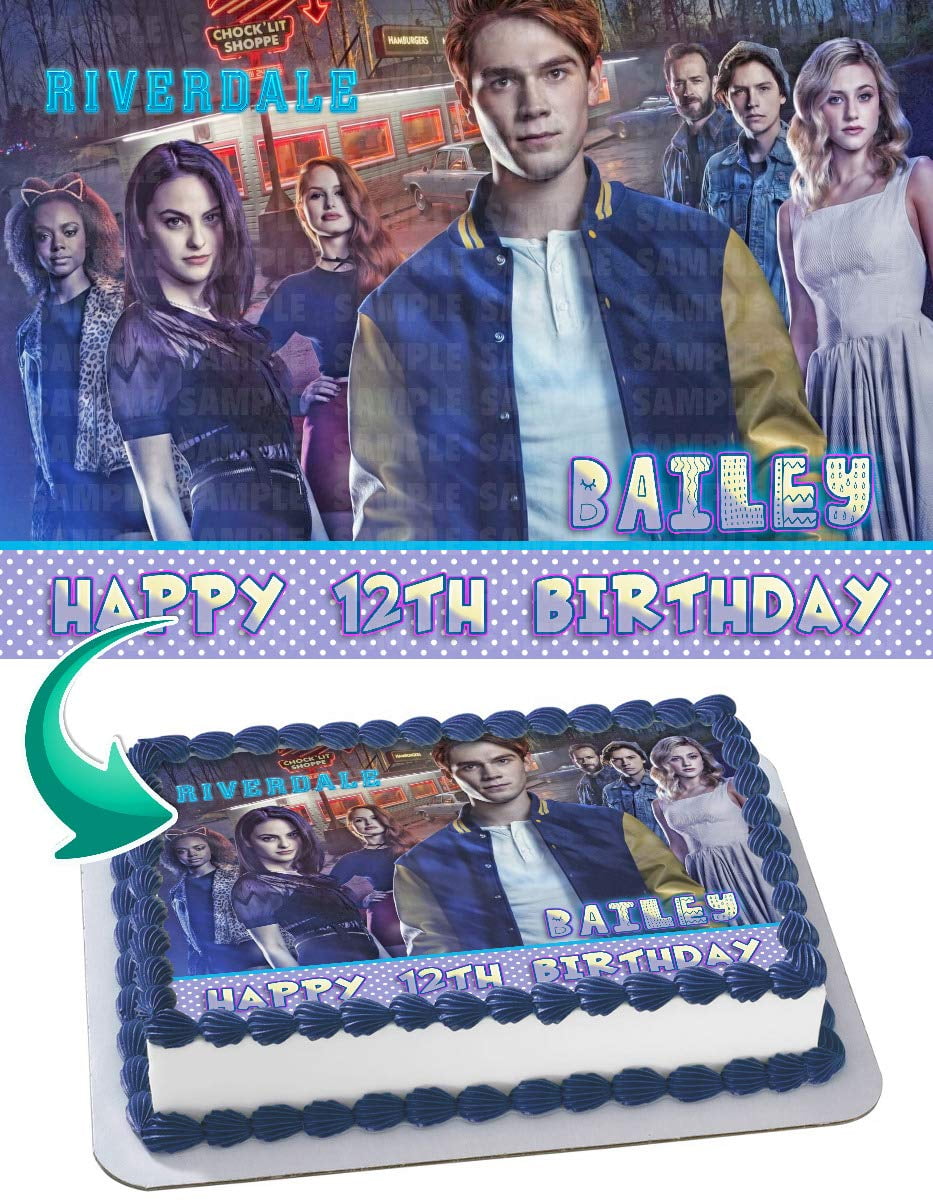Riverdale Edible Cake Image Topper Birday Cake Banner 1/4 Sheet ...