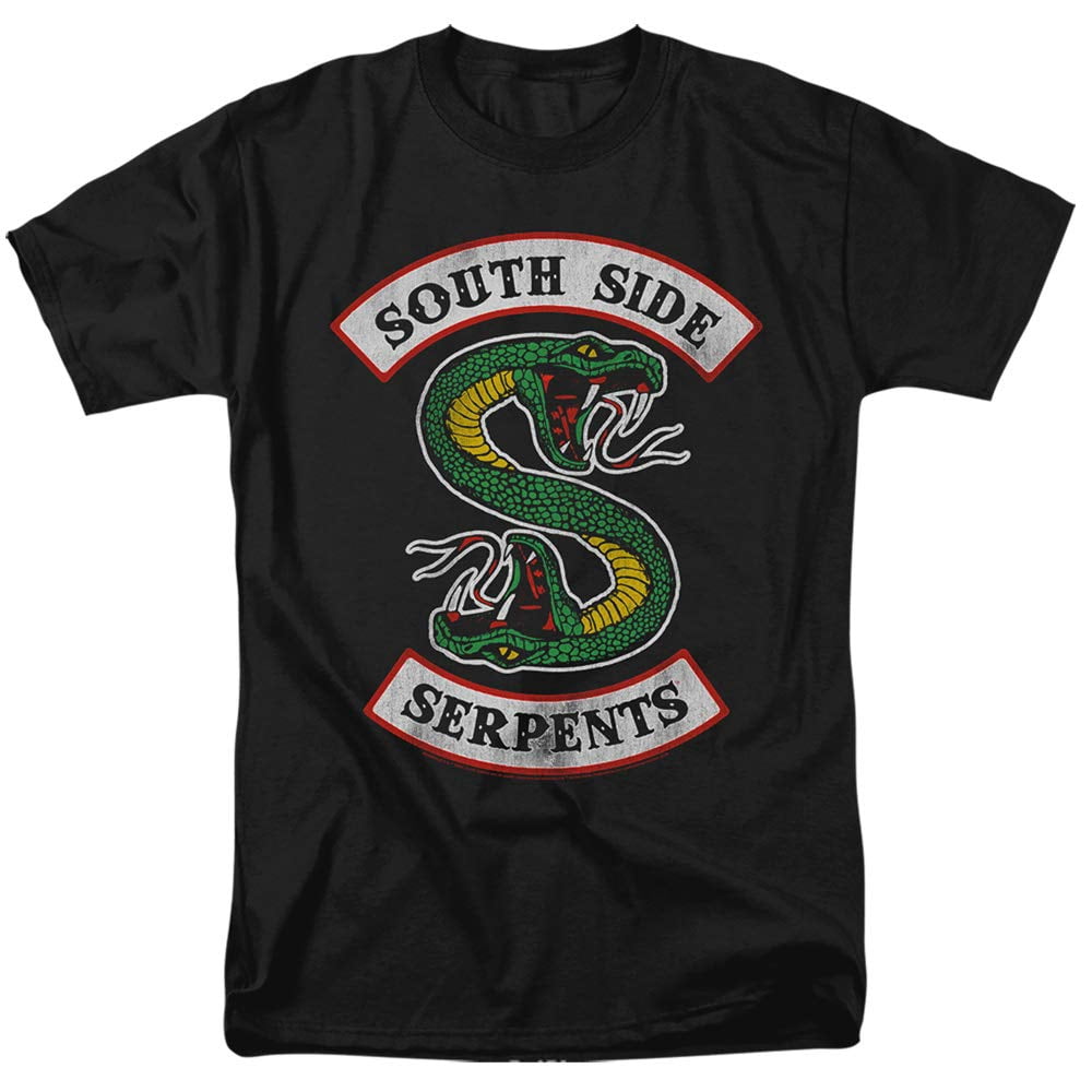 Riverdale T-Shirt South Side Serpents Black Tee - Walmart.com