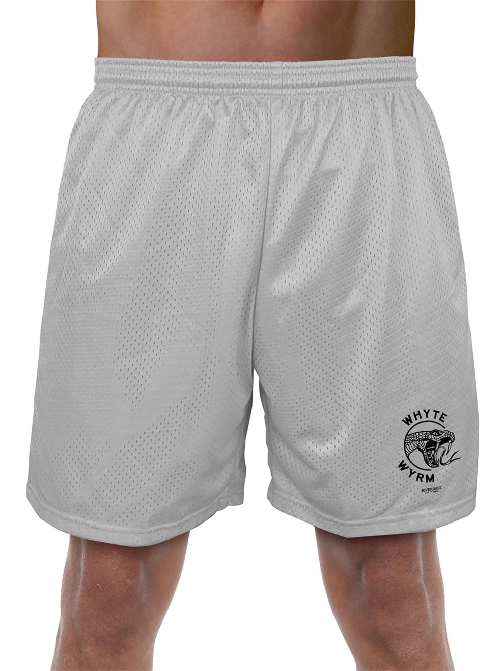 Riverdale The Whyte Wyrm Mens Lined Mesh Shorts, Silver, Medium - Walmart.com