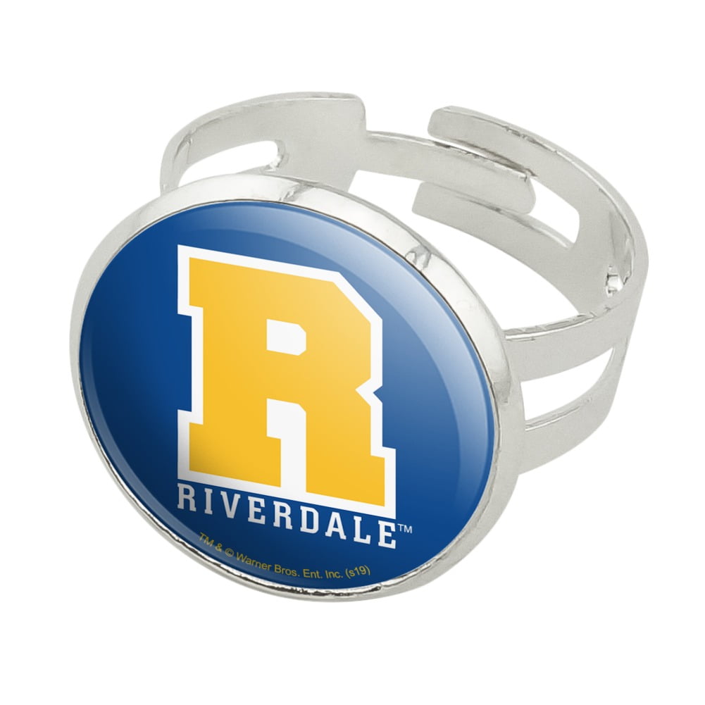 Riverdale Varsity Letter Silver Plated Adjustable Novelty Ring ...