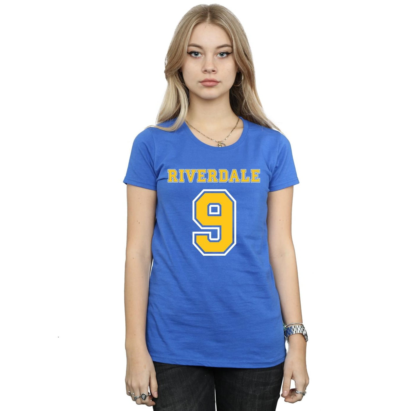Riverdale Womens Nine Logo Cotton T-Shirt - Walmart.com