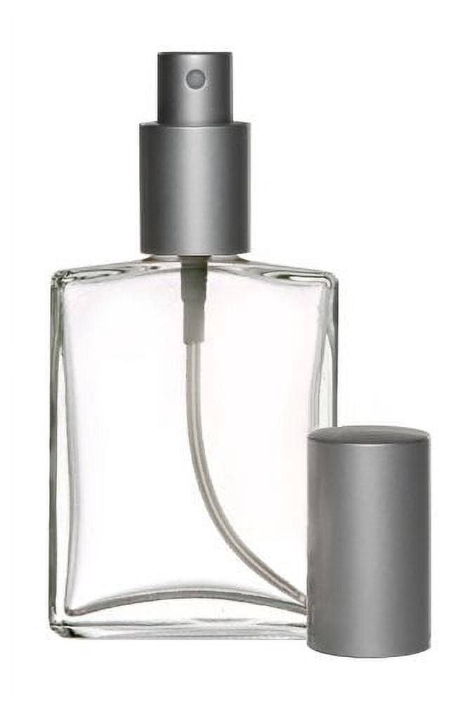 Riverrun Perfume Atomizer, Glass Bottle, Matte Silver Fine Mist Sprayer ...
