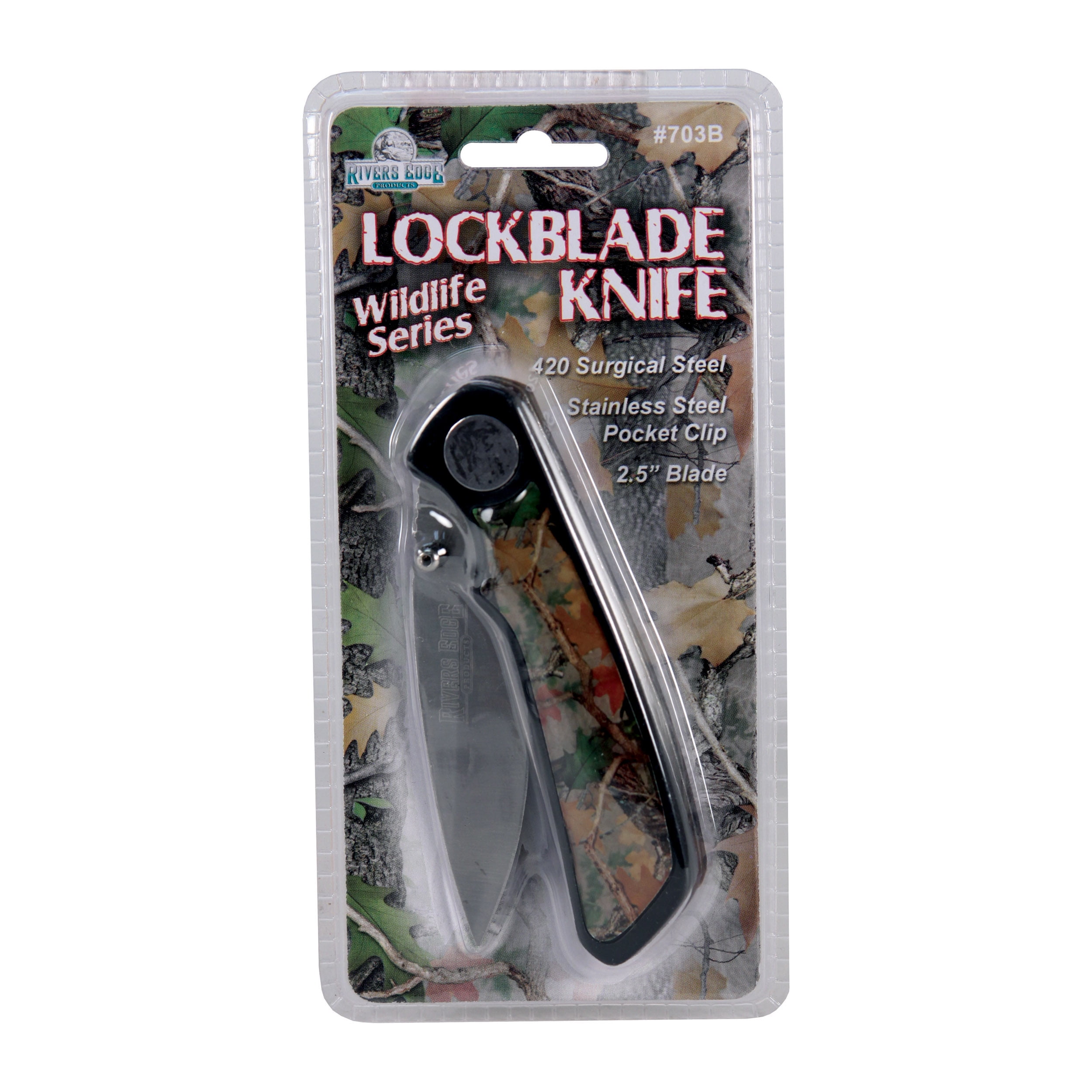 Rivers Edge Lockblade Knife 2.5 in Pocket Knives - Walmart.com