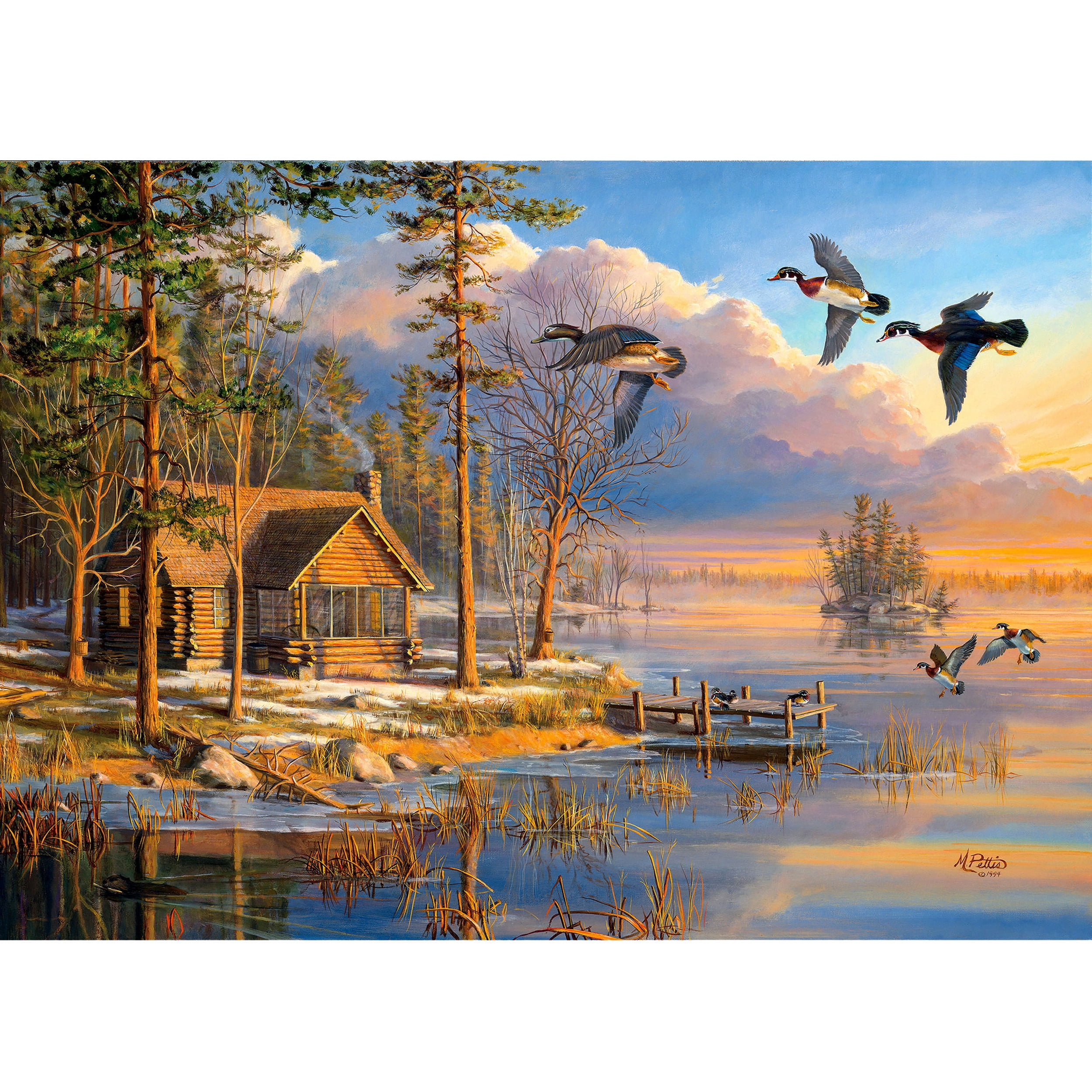 Rivers Edge Products 1000 Piece Puzzle, Jigsaw Puzzle in Tin for Adults ...