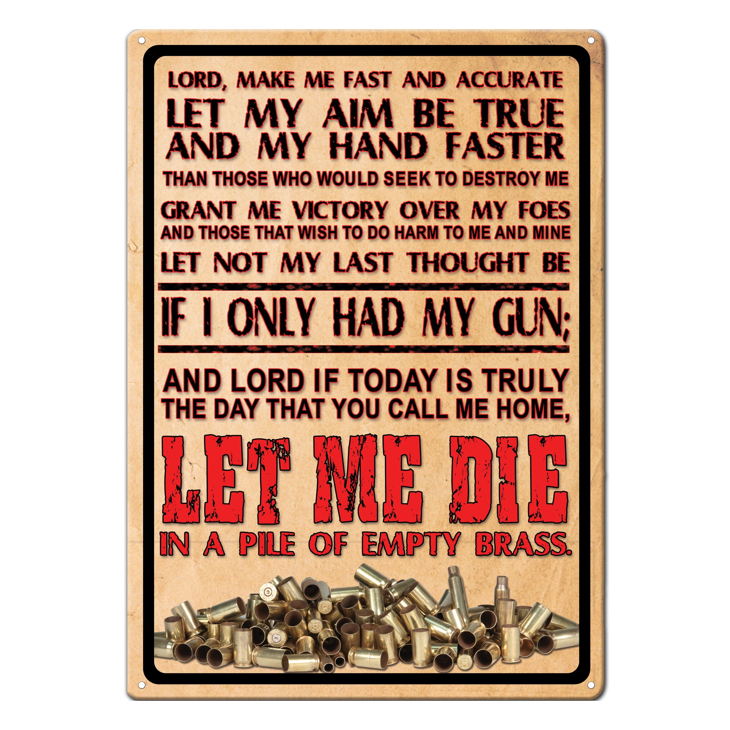 Rivers Edge Products 12-inch x 17-inch Tin Sign Lord's Prayer - Walmart.com
