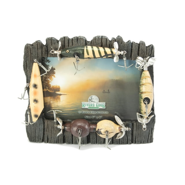 Rivers Edge Products 4" x 6" Lure Picture Frame - Walmart.com