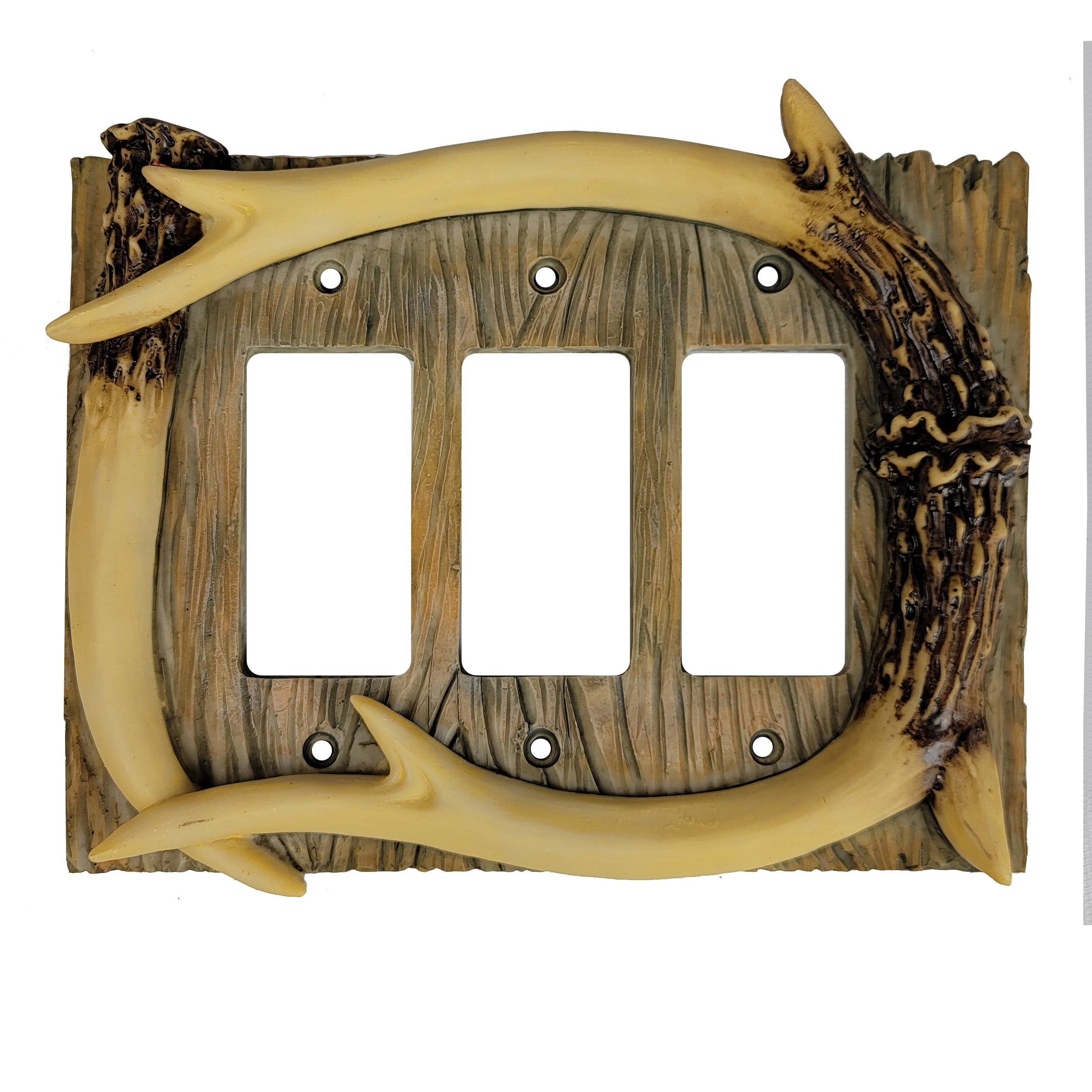 Rivers Edge Products Decora Light Switch Cover Plate, Triple Gang, Poly ...