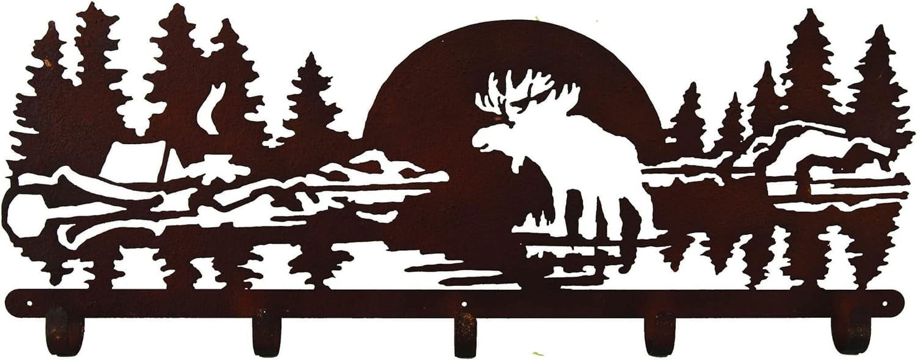Rivers Edge Products Decorative Metal Wall Mount Hat Rack and Coat Rack ...
