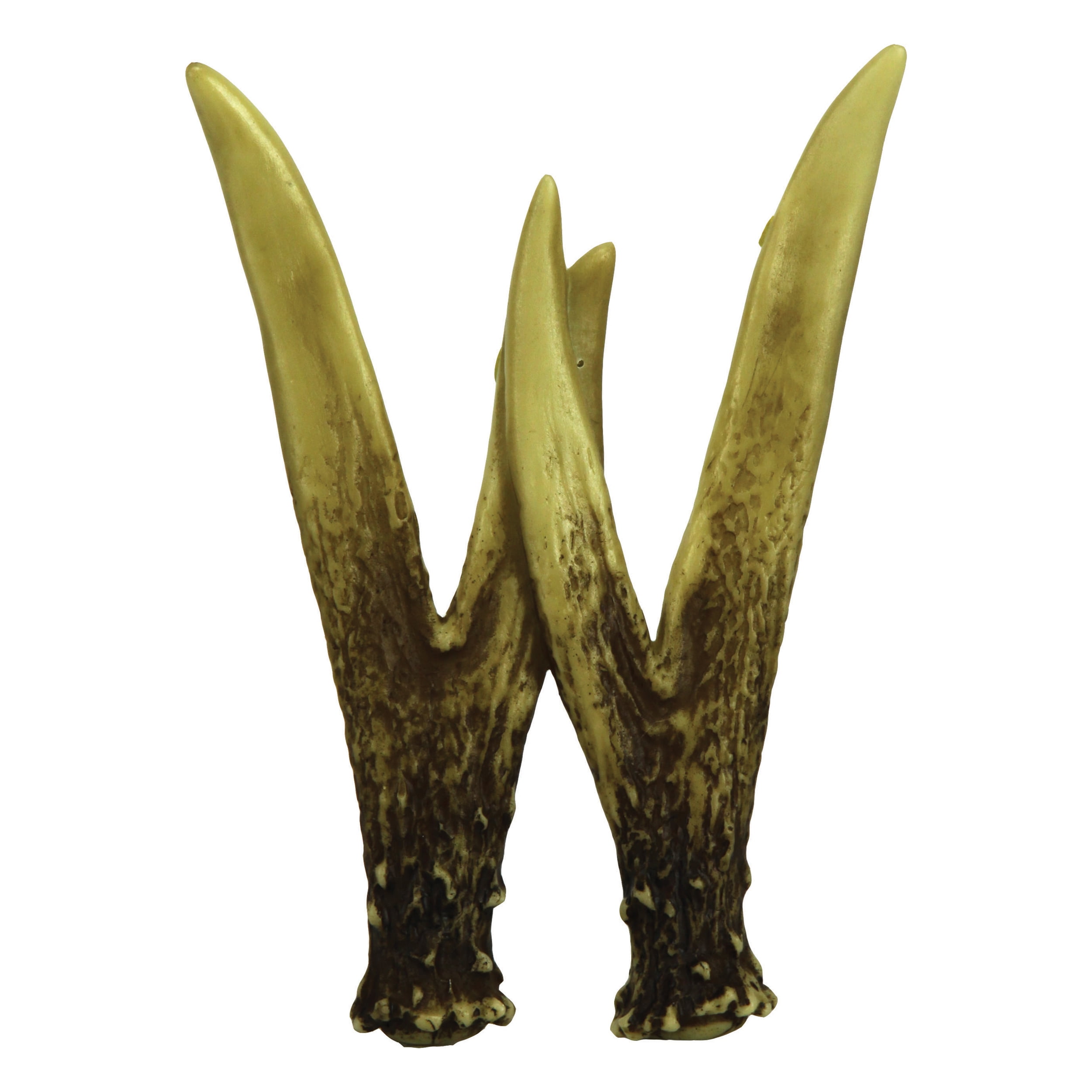 Rivers Edge Products Faux Deer Antler Letters Wall Decor, 8-Inch Resin ...