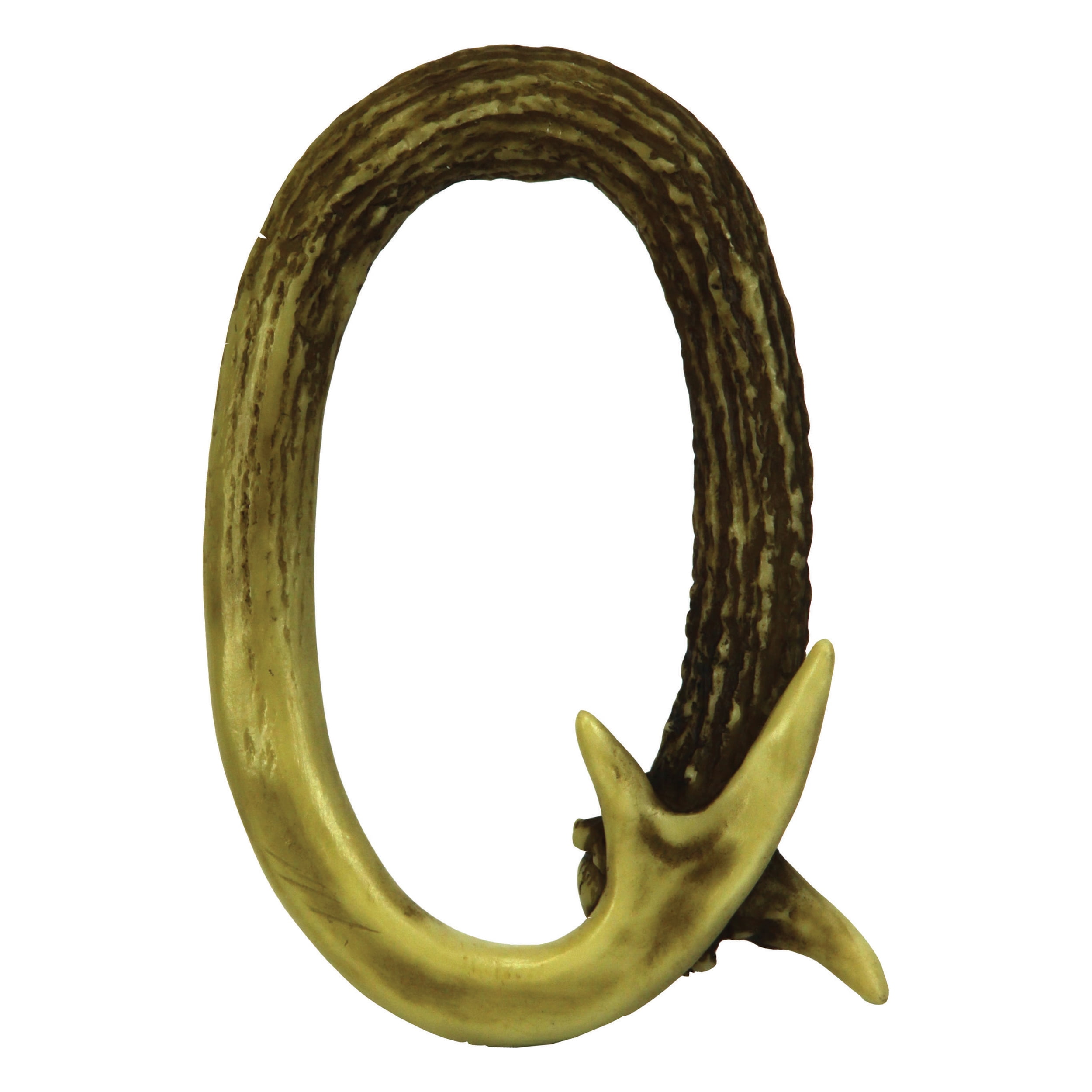 Rivers Edge Products Faux Deer Antler Letters Wall Decor, 8-Inch Resin ...