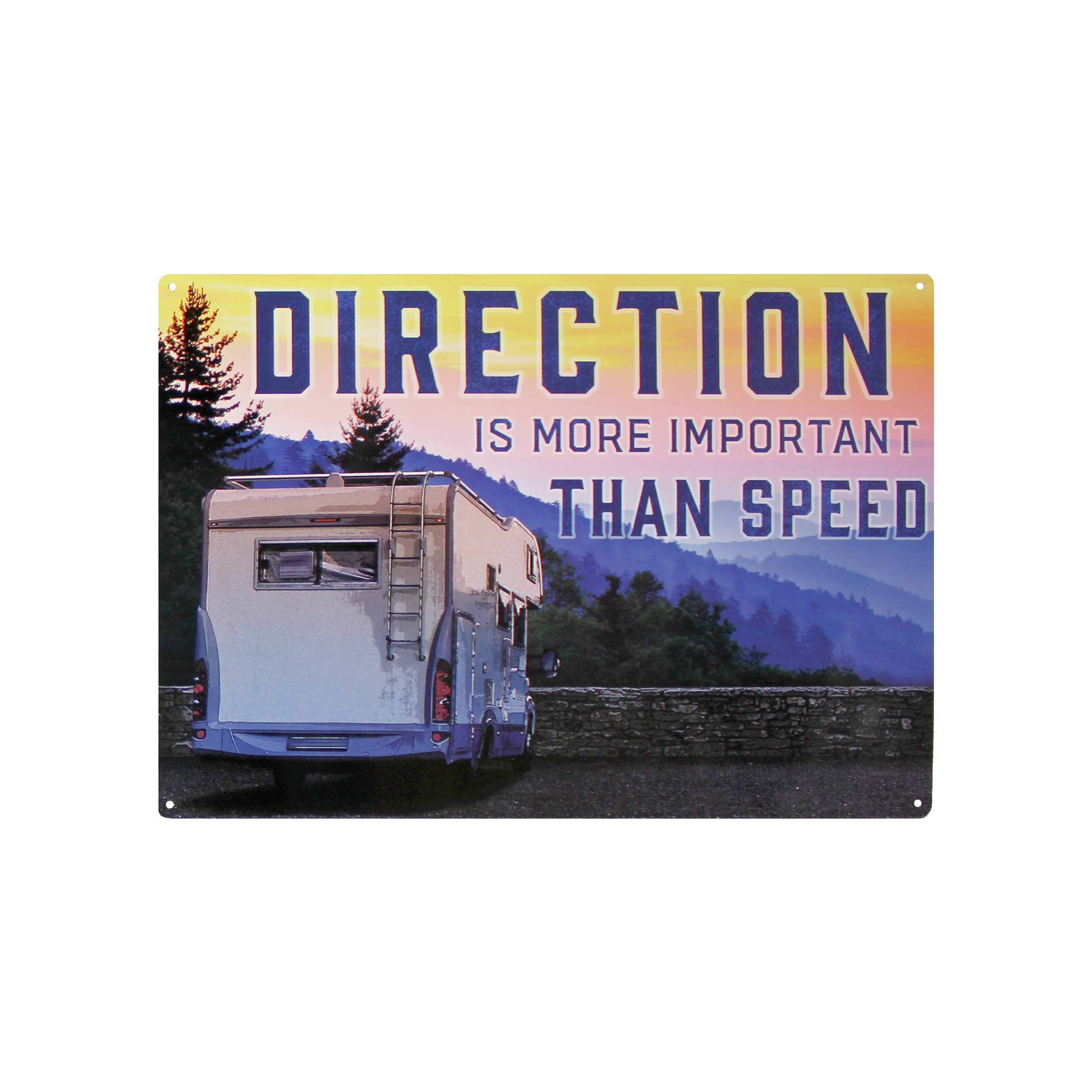 Rivers Edge Products Retro Metal Tin Sign, 17" x 12" Weatherproof Metal ...