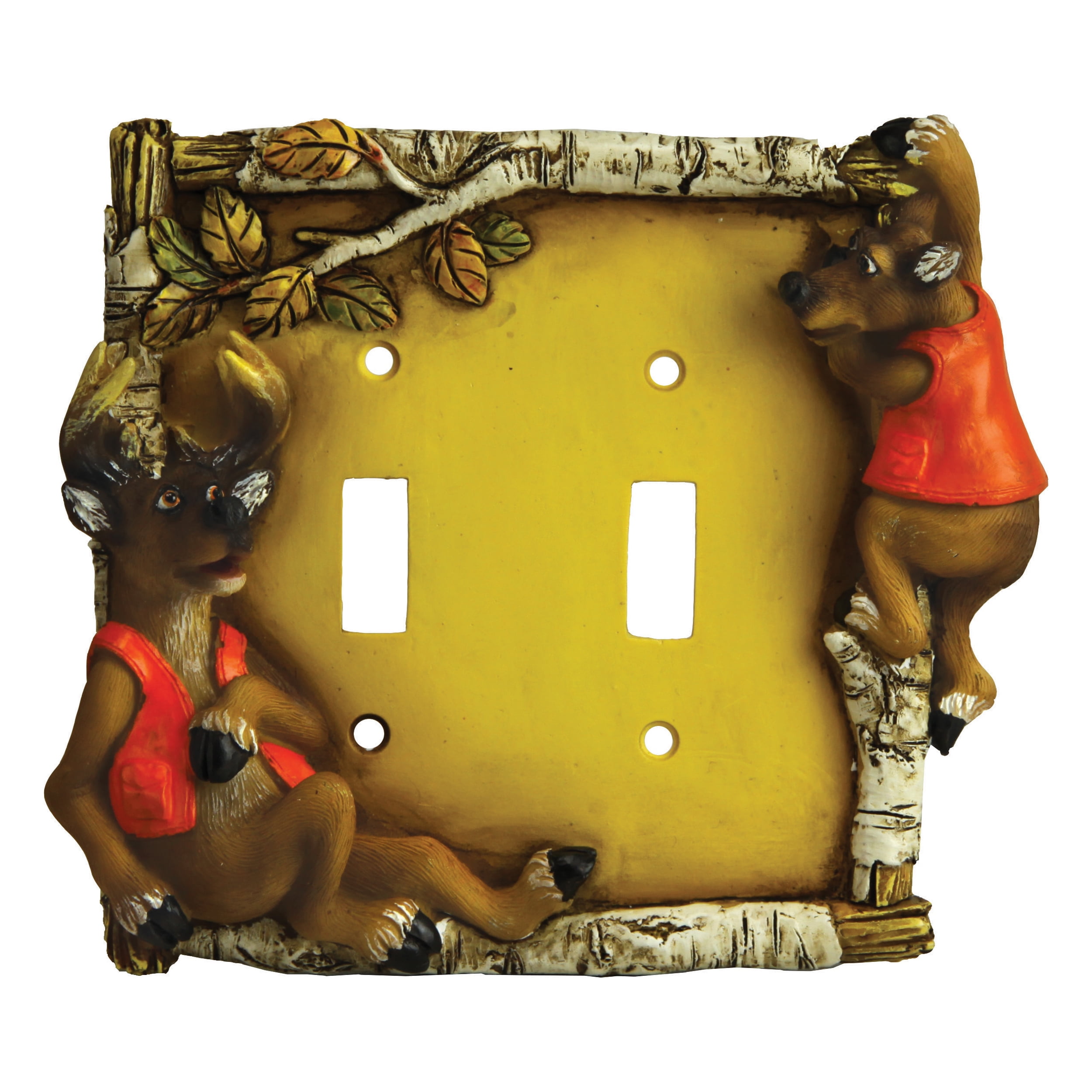 Rivers Edge Products Standard Light Switch Cover Plate, Double Toggle ...