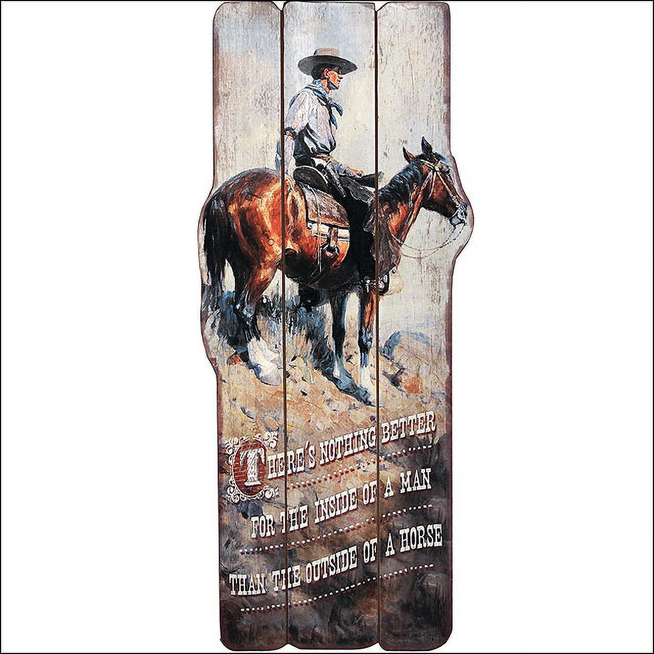 Rivers Edge Products Western Themed Wood Sign - Walmart.com