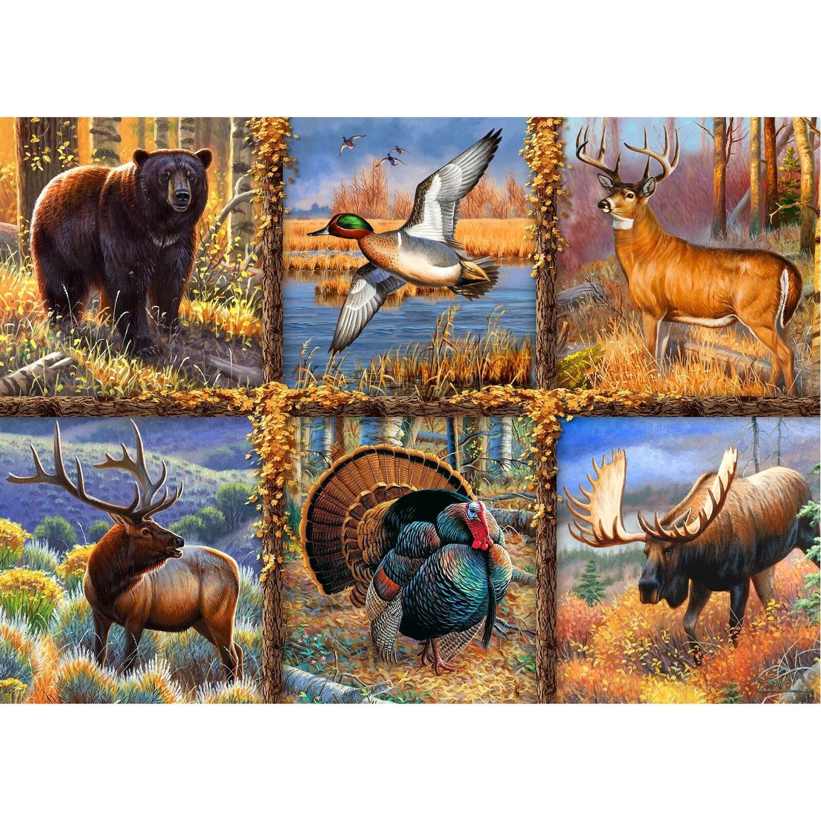 Rivers Edge Unique Animal Jigsaw Puzzles, Cardboard, 1000 Piece ...