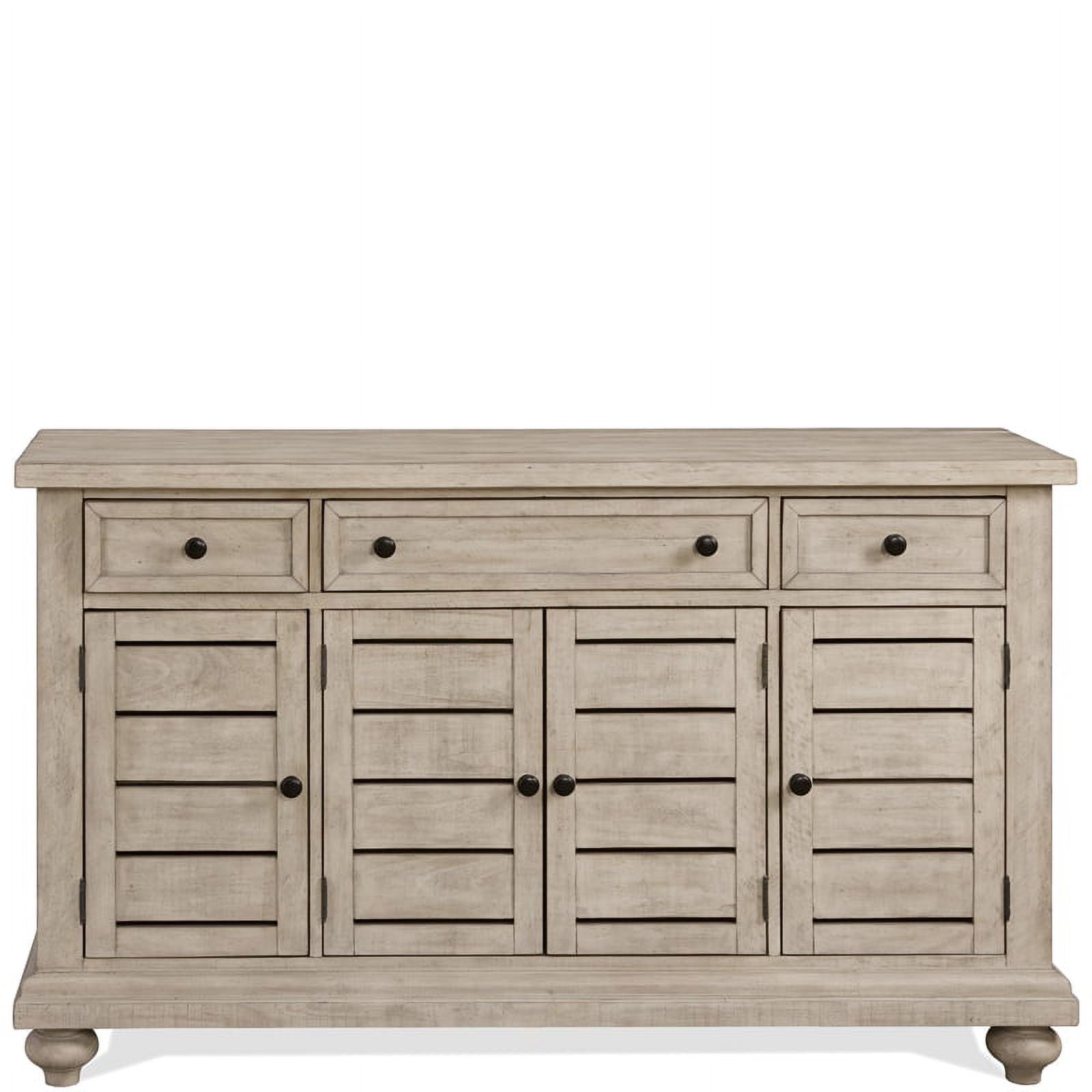 Riverside Furniture Hailey Cottage Wood Server in Pebble Tan - Walmart.com