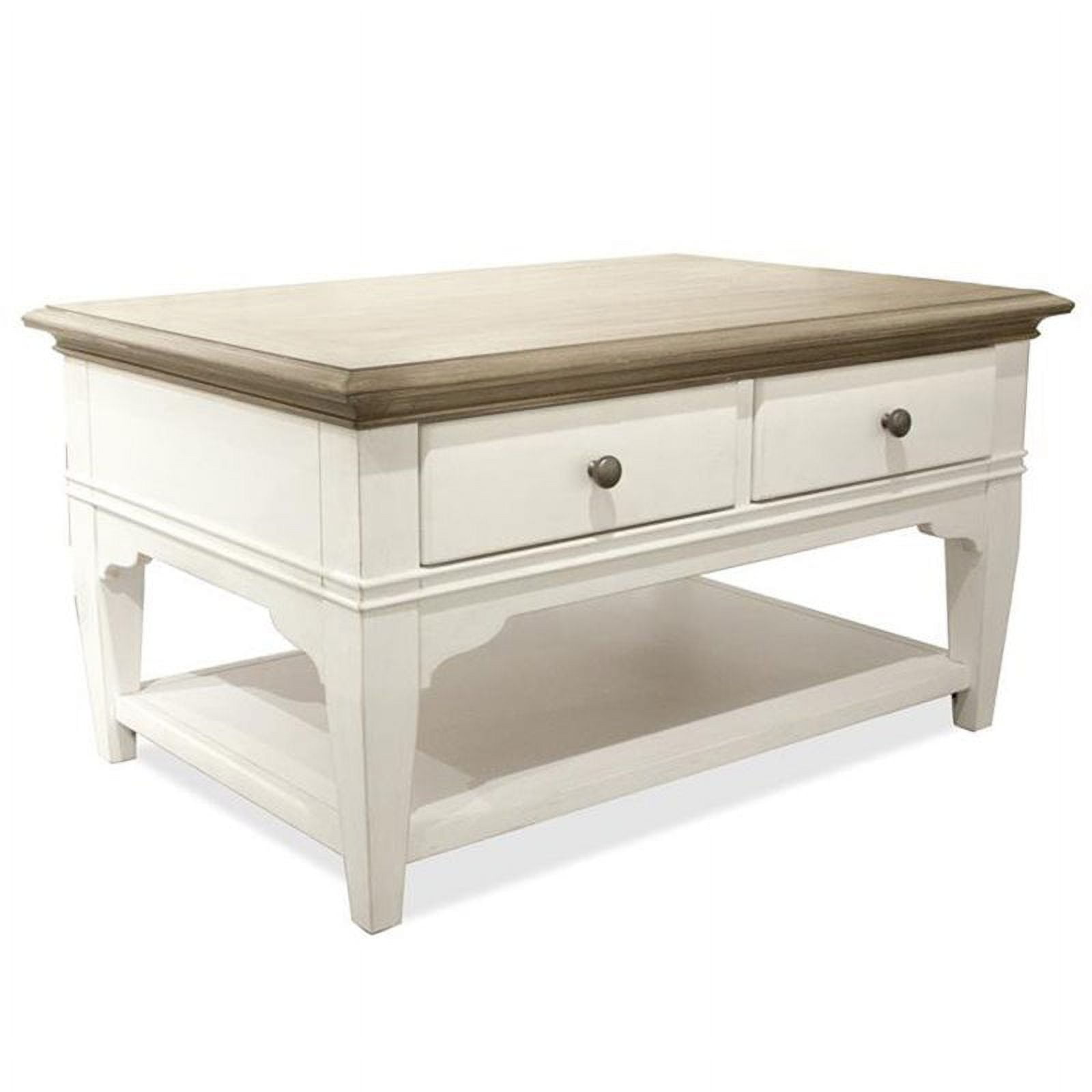 Riverside Furniture Myra 36" x 24" Multi-Color Wood Small Leg Coffee ...