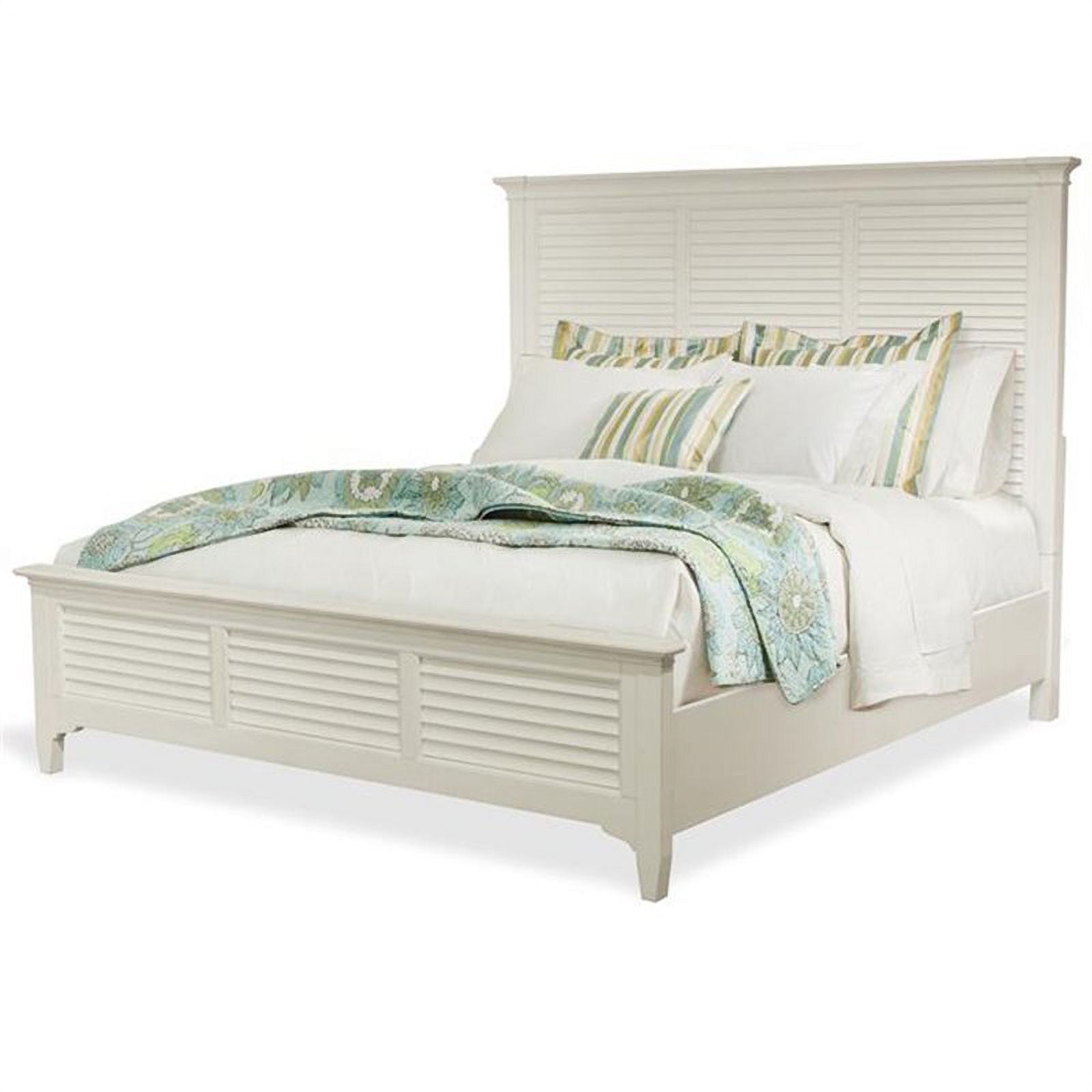 Riverside Furniture Myra King Panel Bed in Paperwhite - Walmart.com