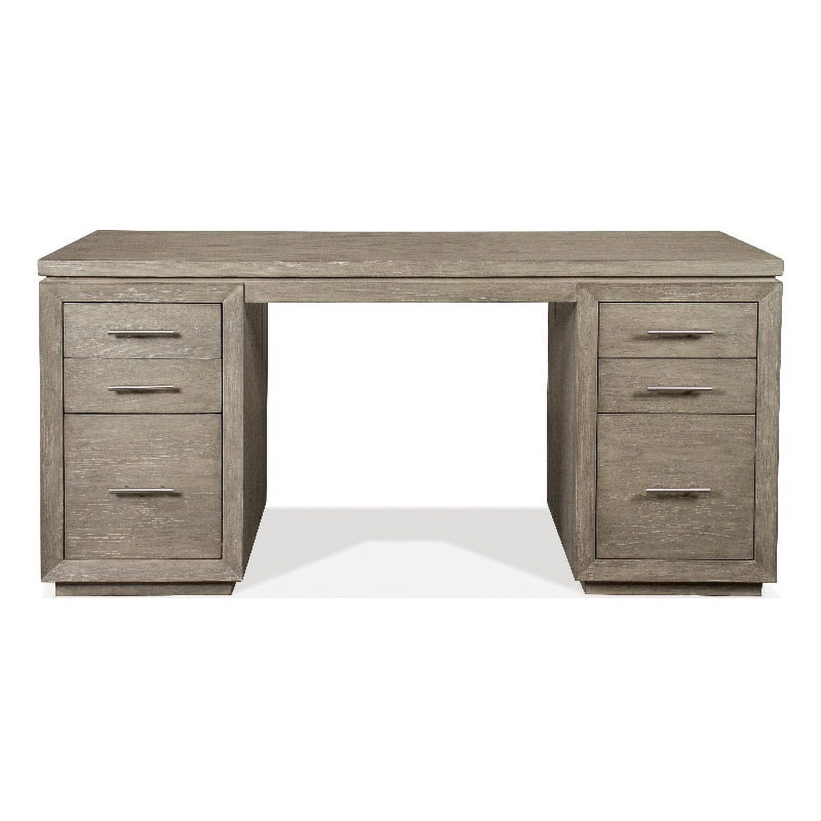 Riverside Furniture Prelude Contemporary Wood Executive Desk in Casual ...