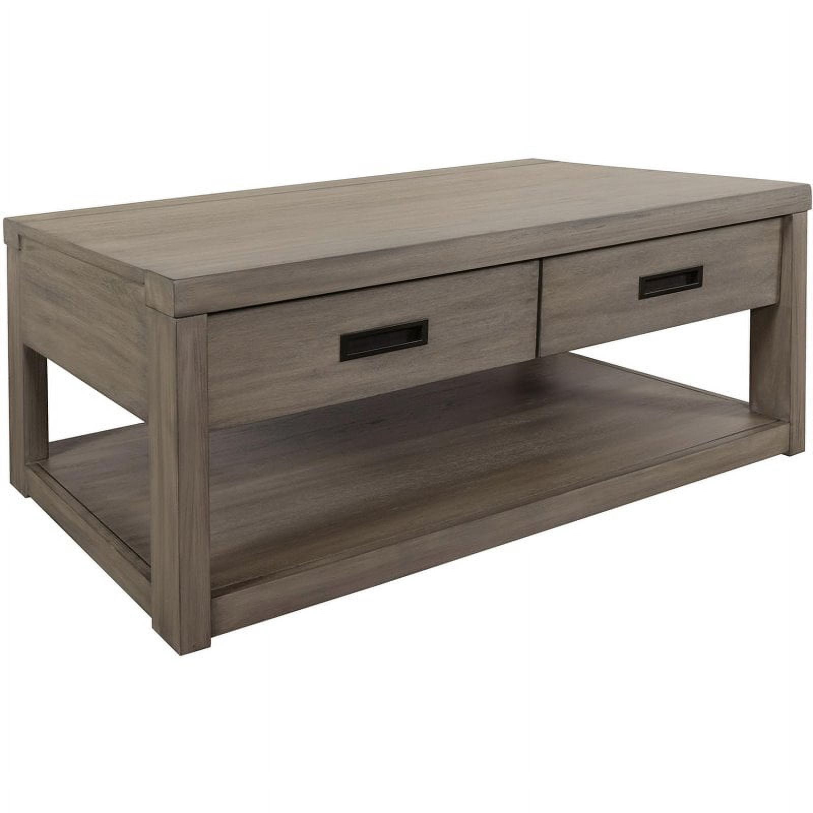 Riverside Furniture Riata Modern Contemporary Wood Coffee Table in Gray ...