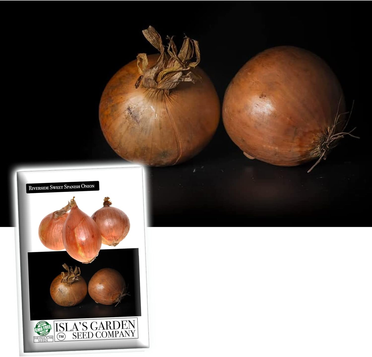 Riverside Sweet Spanish Onion Seeds for Planting, 300+ Heirloom Seeds ...