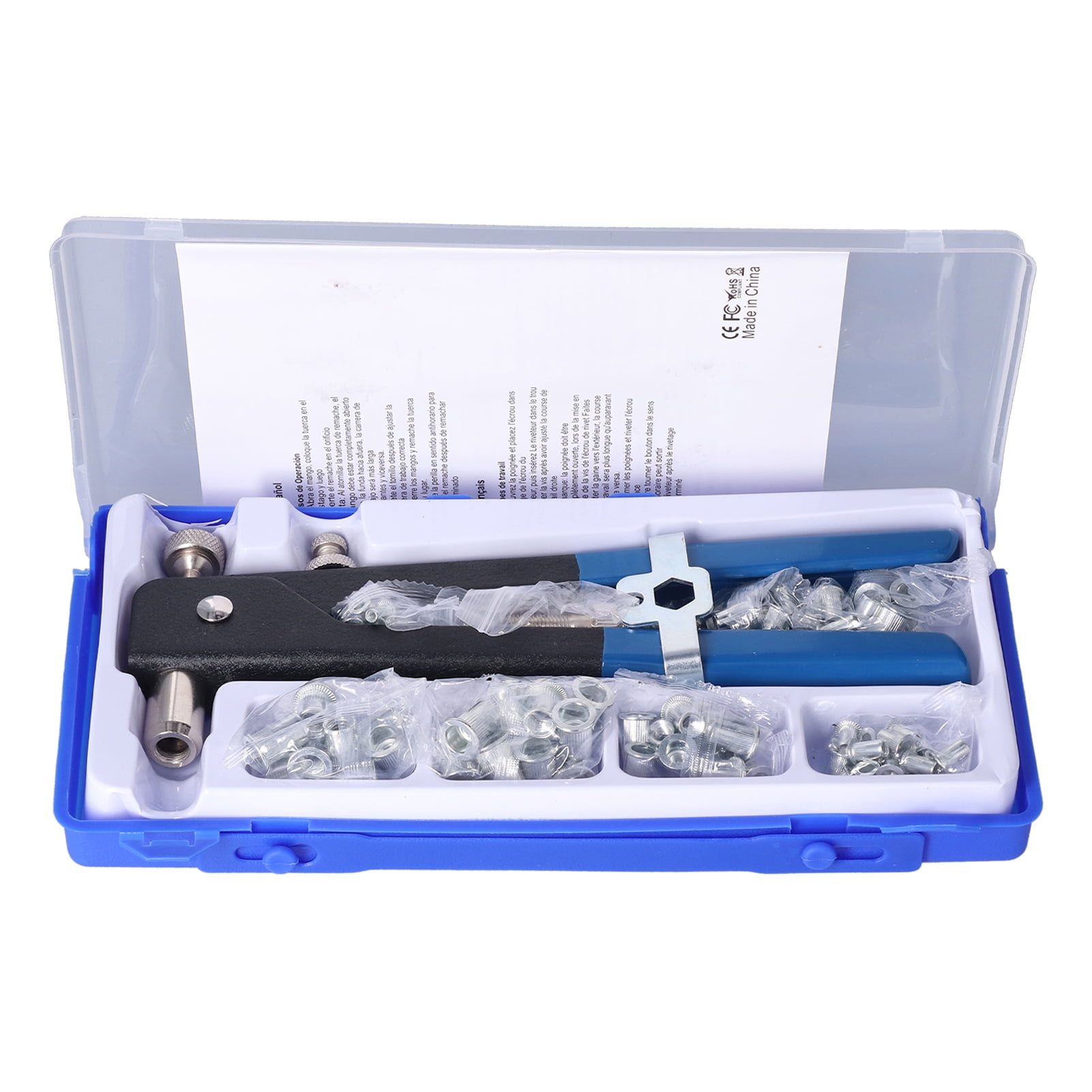 Rivet Gun Kit Portable Save Effort High Hardness Stainless Steel Manual ...
