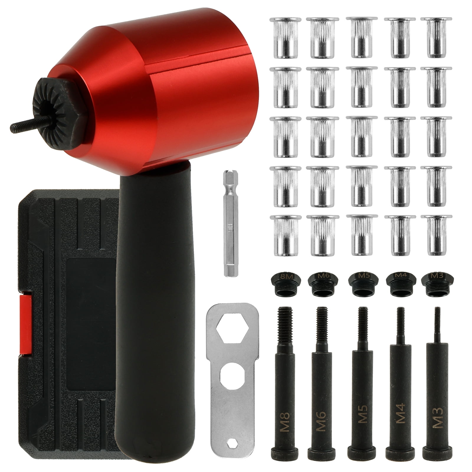 Rivet Nut Drill Adapter Tool Kit Alloy Steel Rivet Nut Tool Adapter Set ...