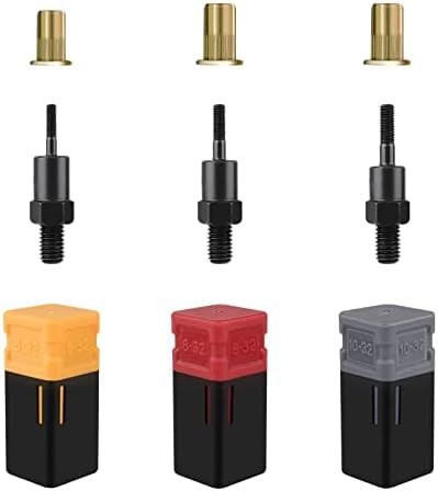 Rivet Nut Mandrels Set, Including 6-32 8-32 10-32 and 30 Rivnuts ...
