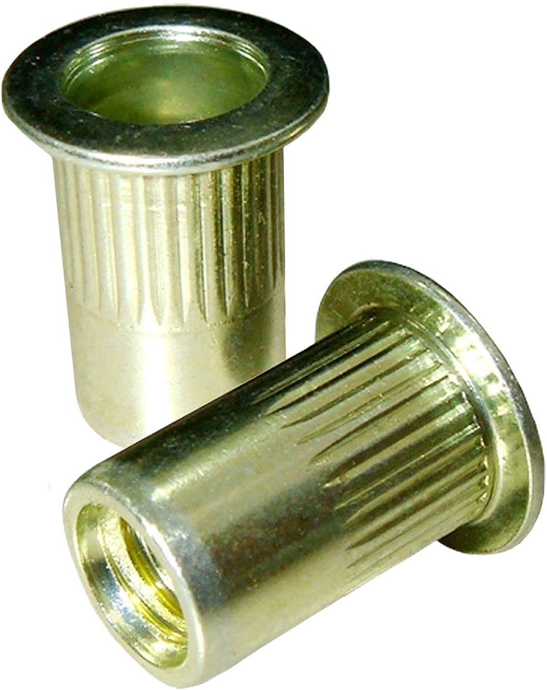 Rivet Threaded Inserts 25 Pack 1/4-20 Zinc Plated Carbon Steel Insert ...
