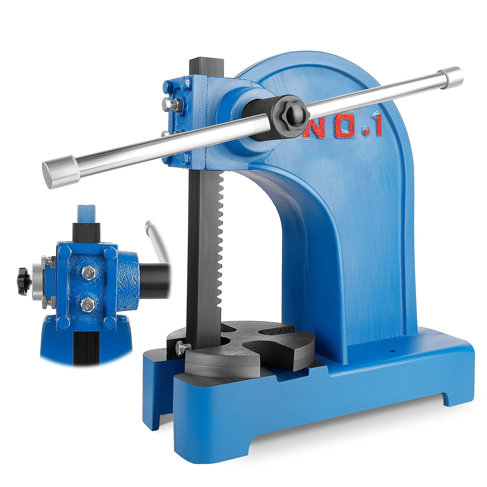 Rivet Press Tool, Blue Manual Arbor Press, Bearing Press, 1T Durable ...