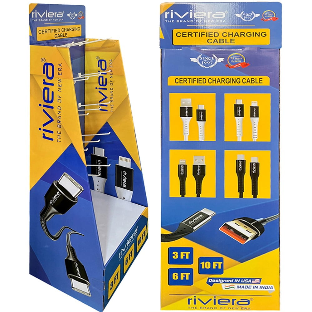 Riviera - 100 Pieces - 4 Ft Floor Cardboard Display Only 1piece - 20 ...