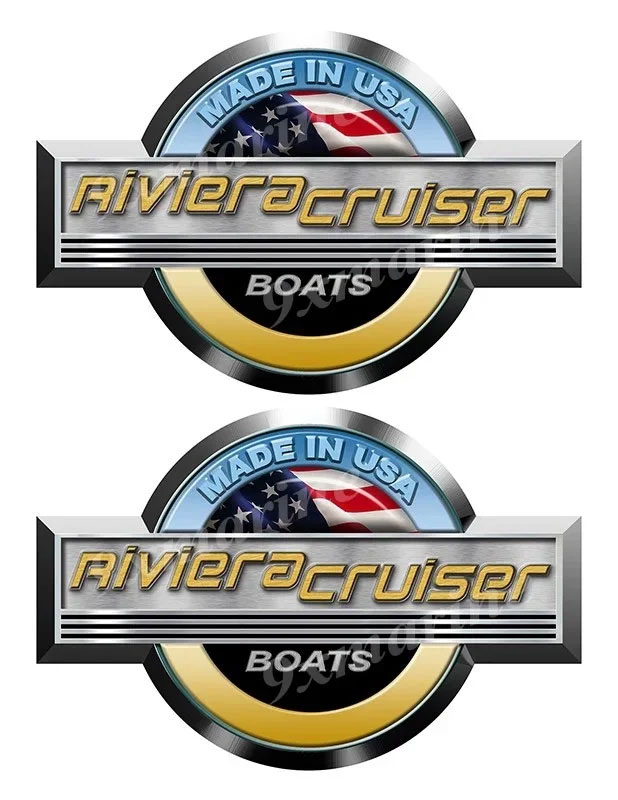 Riviera Cruiser Stickers for Boat Restoration. 7.5 inch long each ...