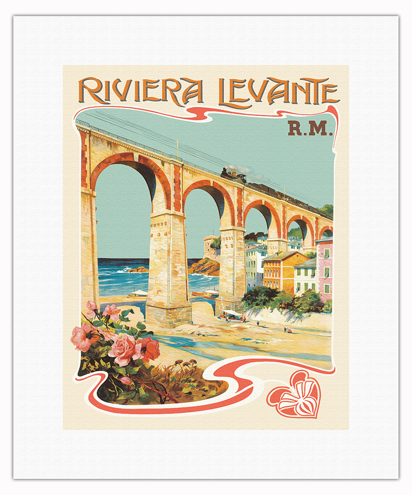 Riviera Levante - The Italian Riviera - Rete Mediterranea Railway (R.M ...