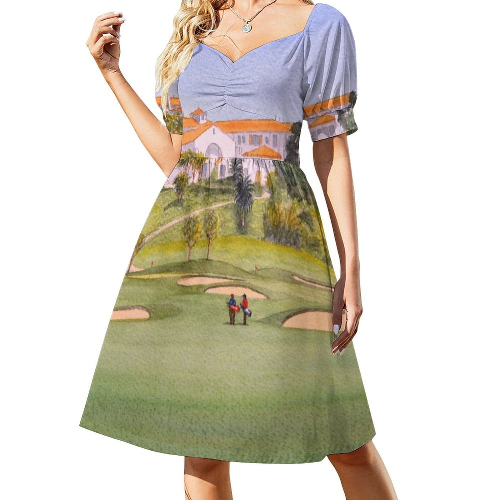 Riviera Pacific Palisades Golf Course Hole 18 Sleeveless Dress cute ...