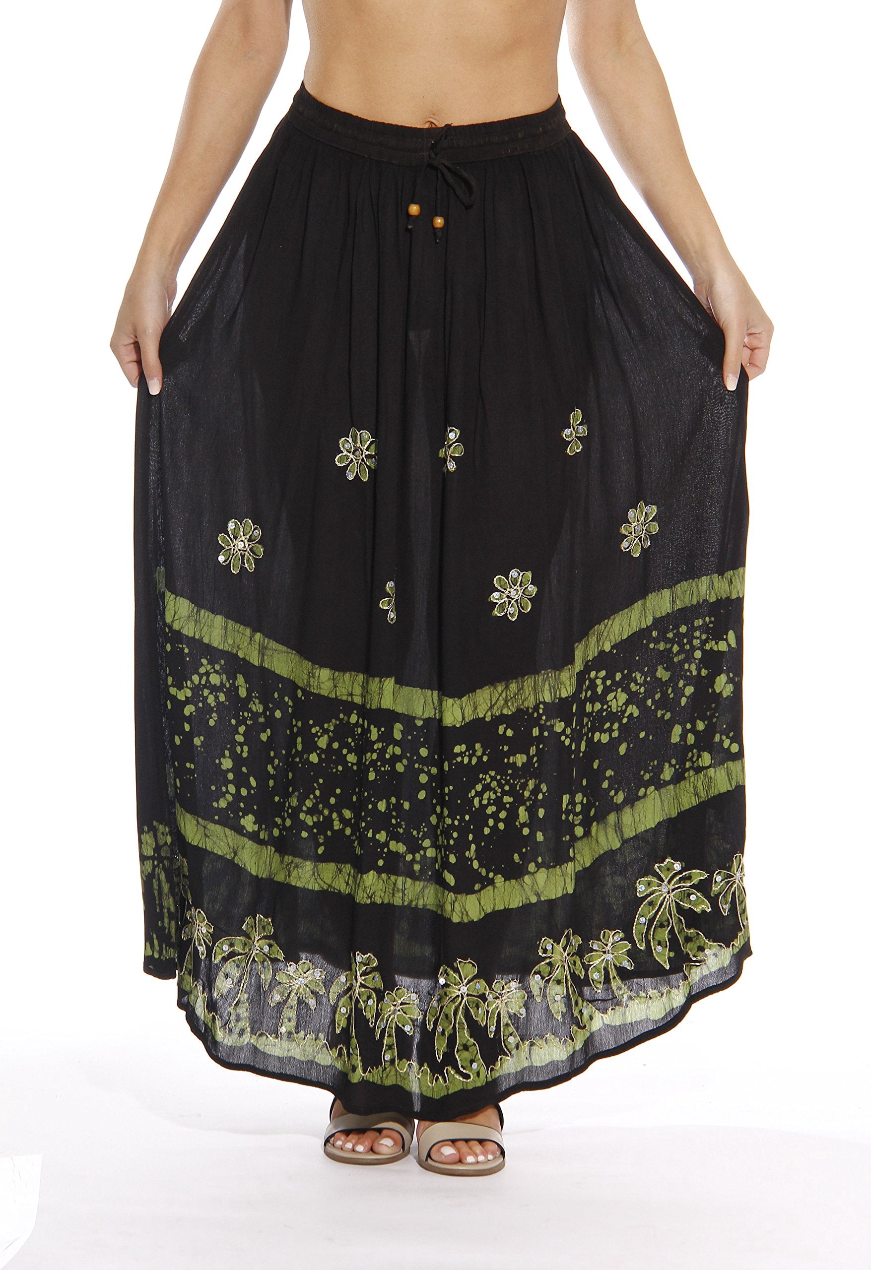 Riviera Sun Skirt / Skirts for Women (Black / Lime, Large) - Walmart.com