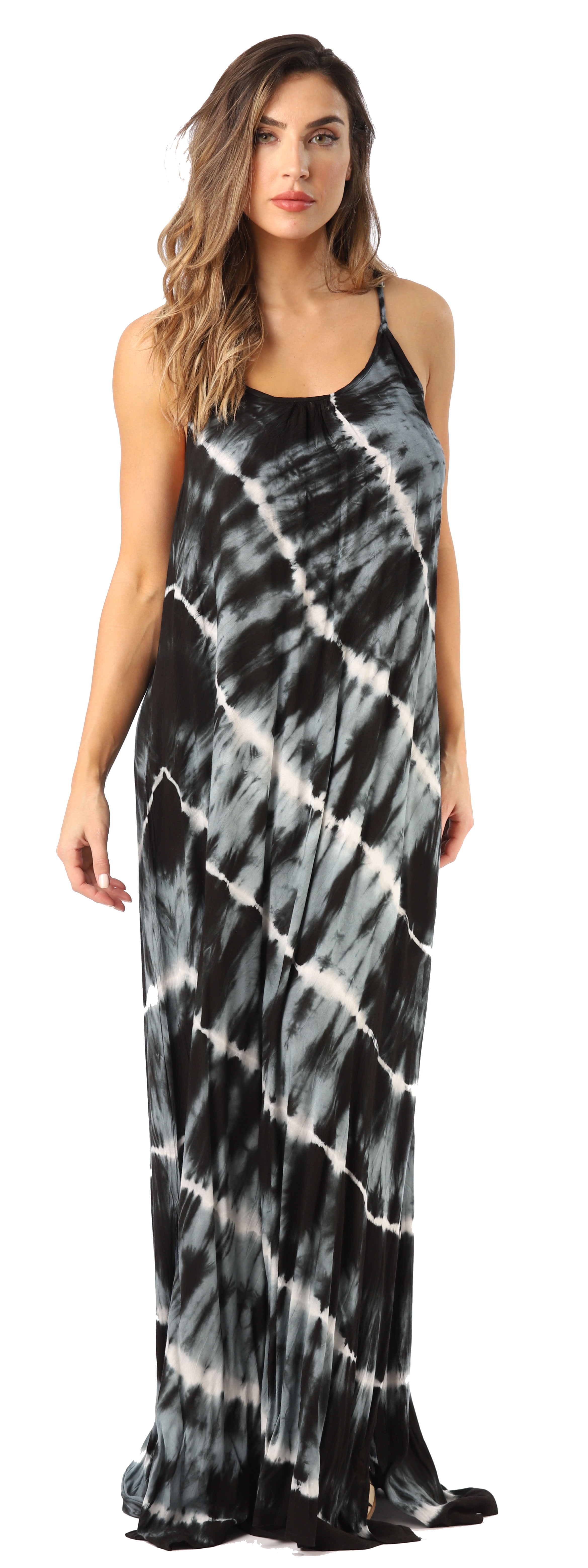 Riviera Sun Women's Tie Dye Maxi Dress – Boho Beach & Summer Spaghetti ...