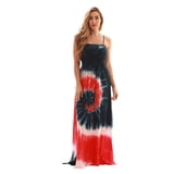 Riviera Sun Rasta Maxi Summer Dress, Rayon Fabric, Adjustable Straps ...