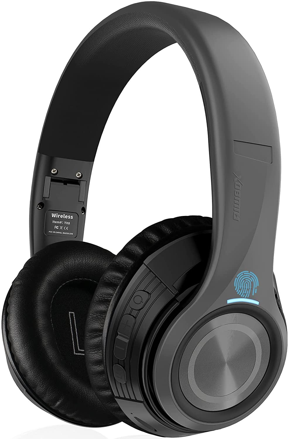 Riwbox TX8 Touch Control Bluetooth Headphones Over Ear, Matte Finish Premium Wireless Foldable ...