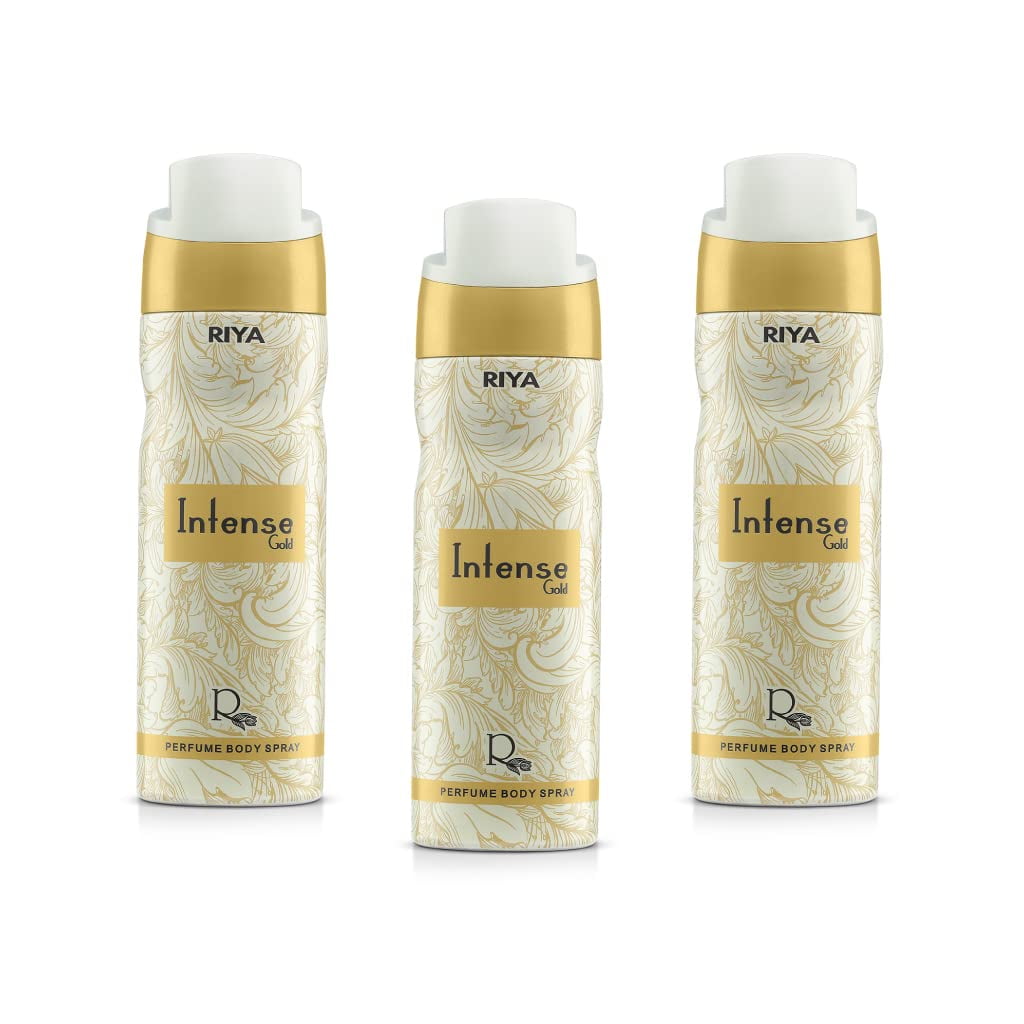 Riya Intense Gold Perfume Body Spray Combo For Men & Women Pack Of 3X ...