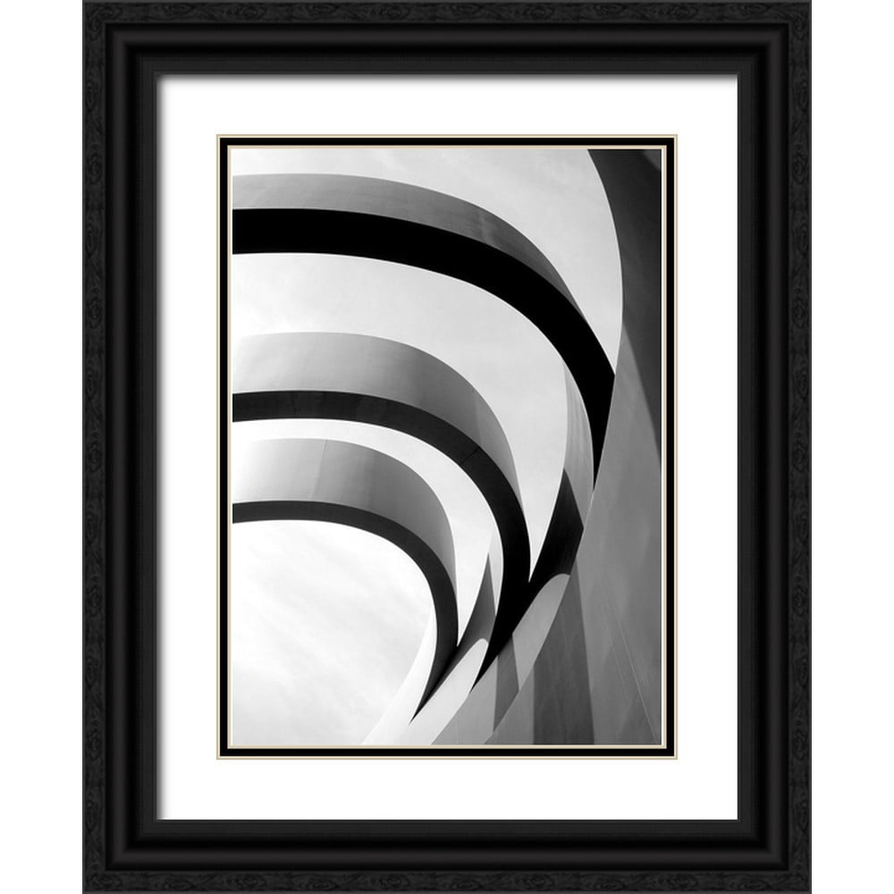 Riza, Aliza 14x18 Black Ornate Wood Framed with Double Matting Museum ...