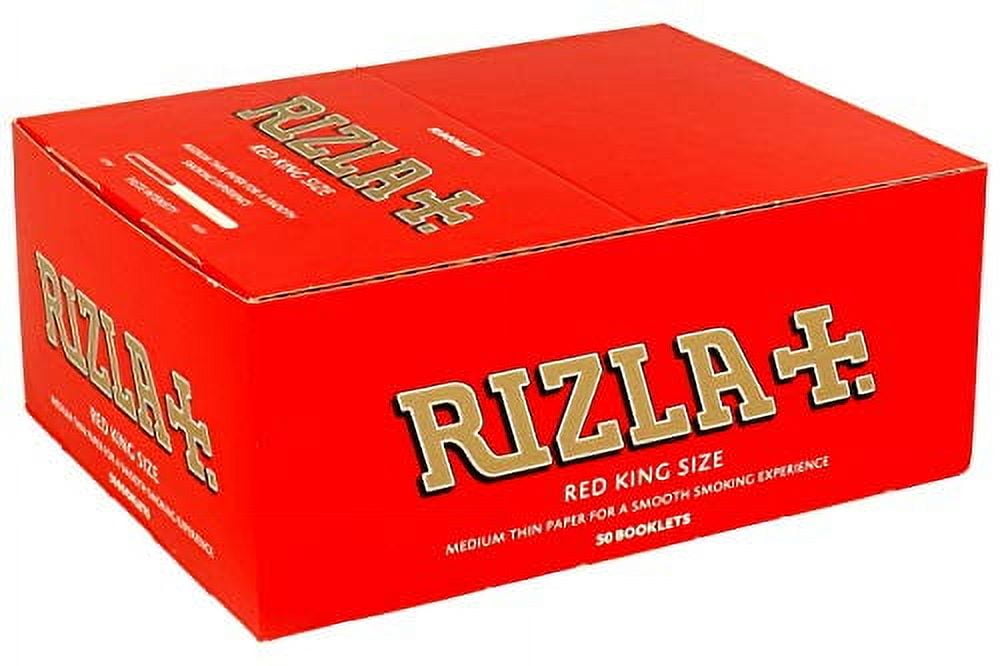 Rizla Red King Size Paper Box Of 50 Books - Walmart.com