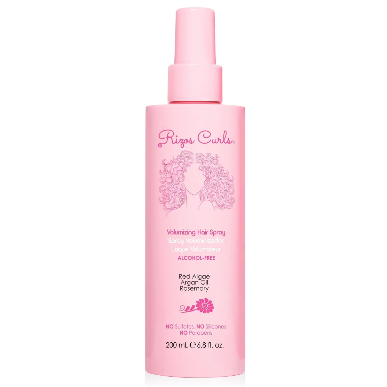 Rizos Curls Alcohol-Free Volumizing Curl Hair Spray, Locks Hold & Style ...