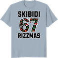 Rizz Christmas 67 Funny Xmas Gen Alpha Skibidi Rizzmas 67 T-Shirt ,Full ...