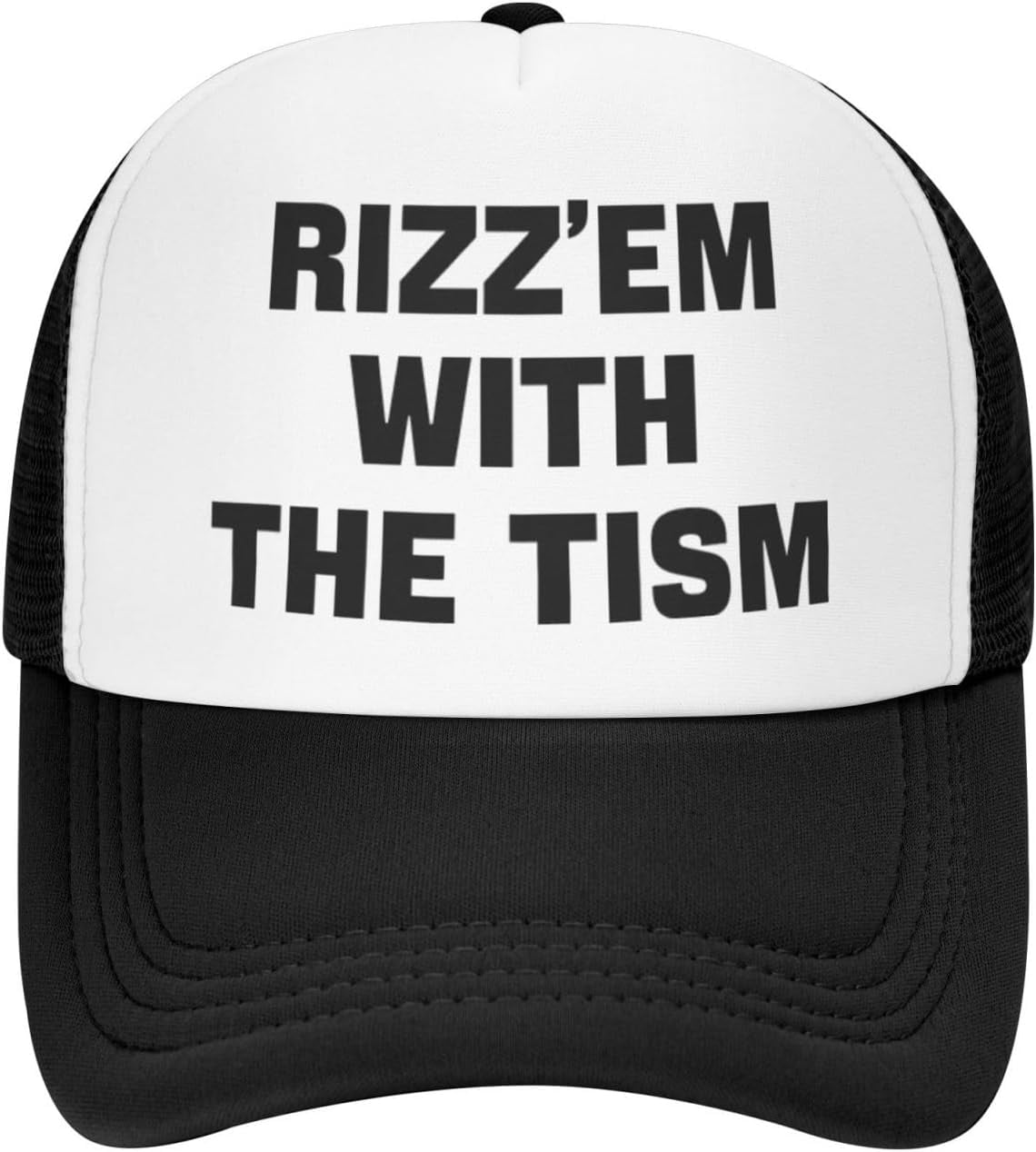 Rizz'Em with The Tism Funny Trucker Hat Womens Ball Hats Trendy Rizz'Em ...