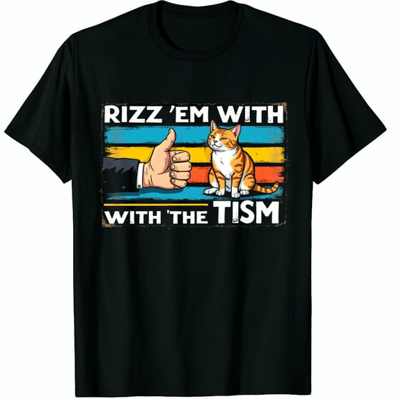 Rizz Em with The Tism Rizzler Joke Meme Rizzling Squirrel Graphic Crew ...