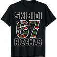 Rizz Holiday 67 Funny Xmas Gen Alpha Rizzmas 6 7 Unisex T-Shirt, up to ...