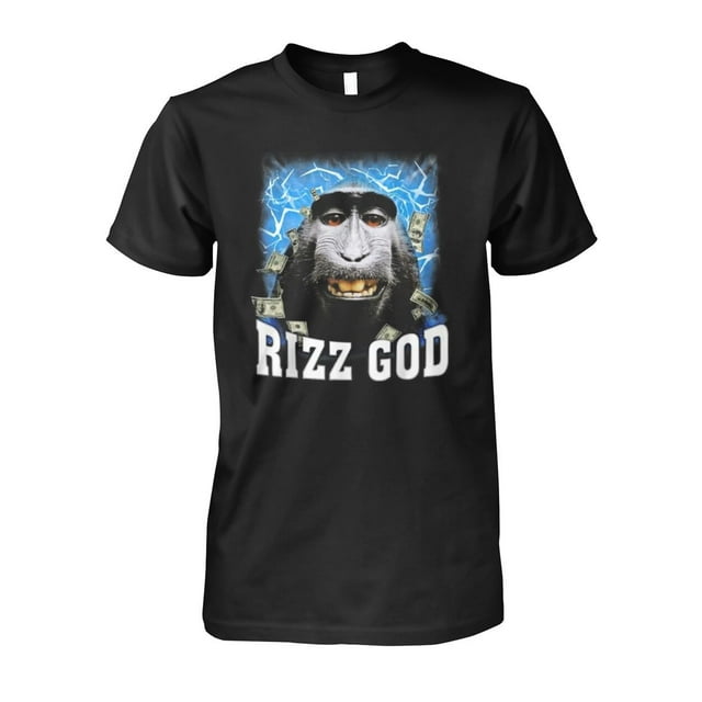 Rizz Rizzler Rizz God Meme Funny T-shirt - Walmart.com