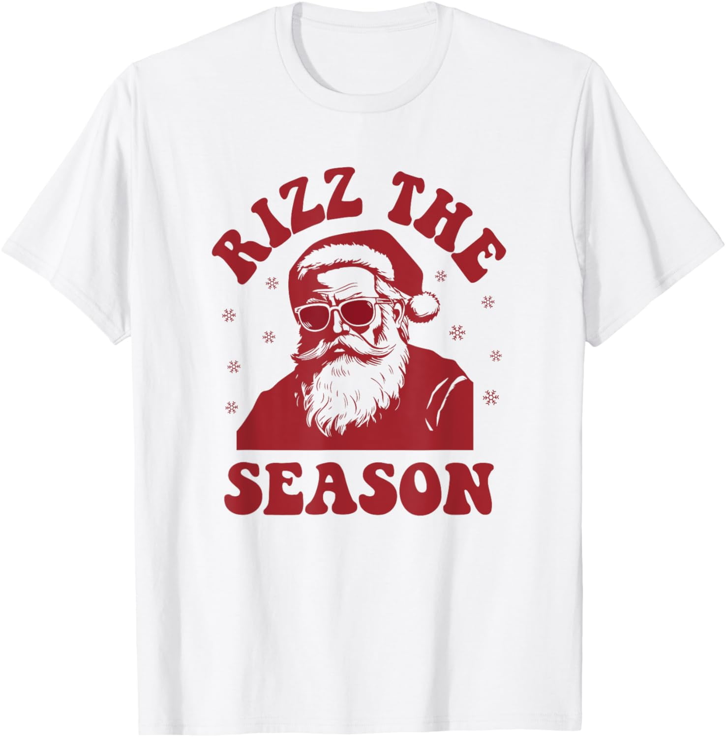 Rizz The Season Funny Christmas Rizzmas Santa Claus Rizzler T-Shirt ...