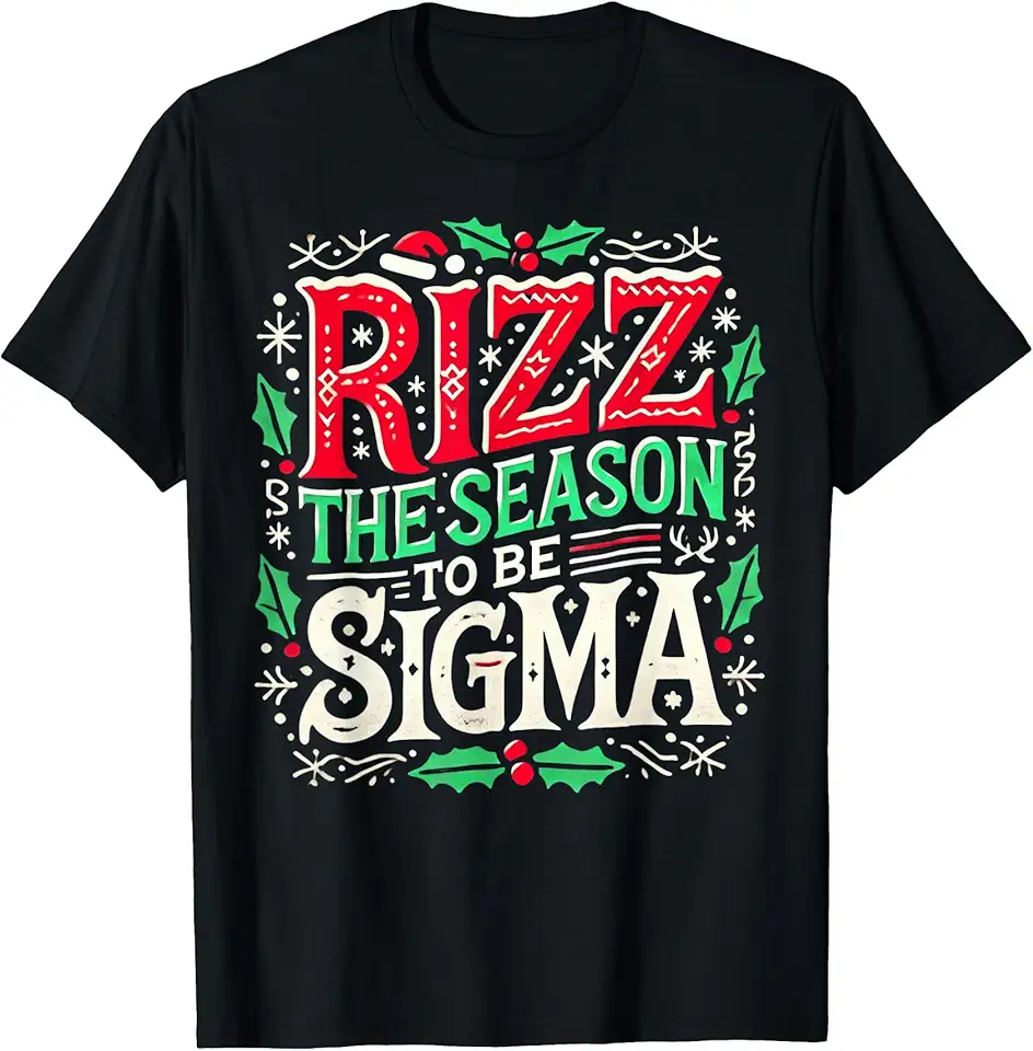 Rizz The Season - Funny Gen Alpha Slang Christmas Teacher T-Shirt ...