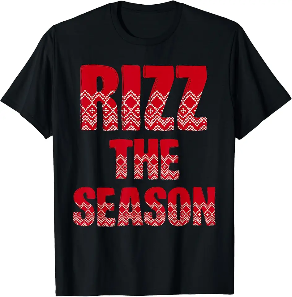 Rizz The Season - Funny Gen Alpha Slang Christmas Teacher T-Shirt ...