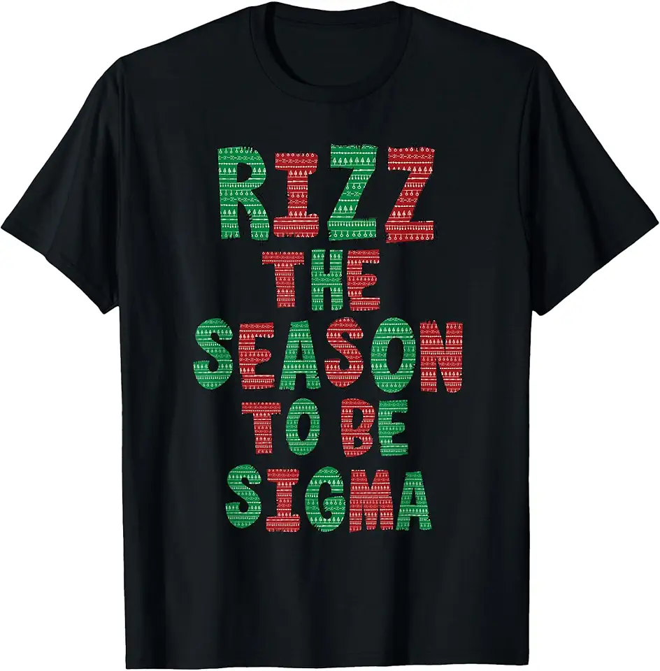 Rizz The Season - Funny Gen Alpha Slang Christmas Teacher T-Shirt ...